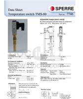 China SPERRE TMS-80 Temperature Witch Solenoid Drain Valve 4332 Air Compressor Pressure Switch HP 4358 for sale