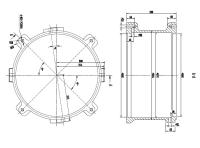 China MAN 6L42MC Gross Weight 120kg Marine Diesel Parts Cooling Jacket Packing Size 700*680*540mm for sale