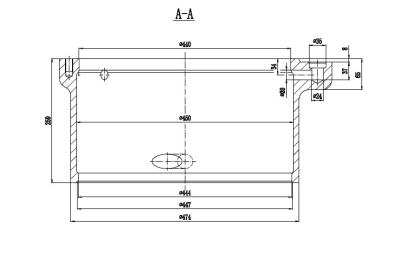 China L35MC Gross Weight 45kg Marine Diesel Parts / Liner Water Jacket MAKITA / MITSUI / MAN B&W for sale