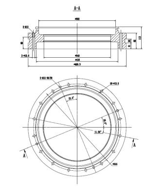 China 6S50MC Piston Crown Marine Diesel Parts 90201-0204-118 For DALIAN / MAN B&W for sale
