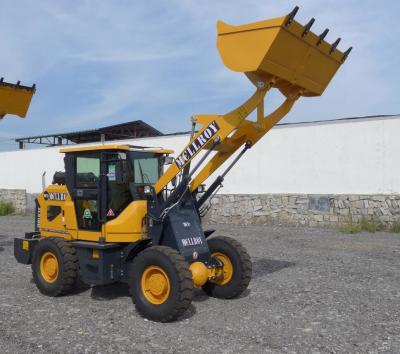 China Articulated Miniature Front End Loader 800kg 1000kg Rate Load for sale