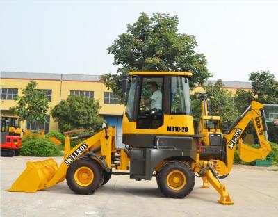 China 0.7m3 Bucket Articulated Mini Backhoe Loader MCLLROY MB10-20 1000Kg Rate Loading for sale