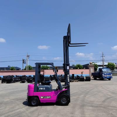 China XinChai 485 BPG Diesel Powered Forklift FD15 2 Mast Stage Manual Transimission for sale