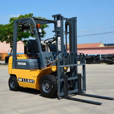 China Solid Tire Counterbalance Forklift Truck FD15 2040Mm Overhead Guard Height for sale