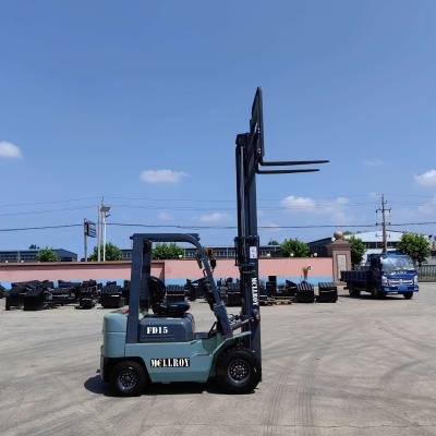 China 1500mm Fork Size Diesel Powered Forklift FD15 Max Working Speed 13.5 Km/H for sale
