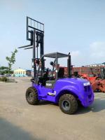 China Heavy-Duty Diesel Four-Wheel Drive Forklift Truck Tire Type Air / Solid for sale