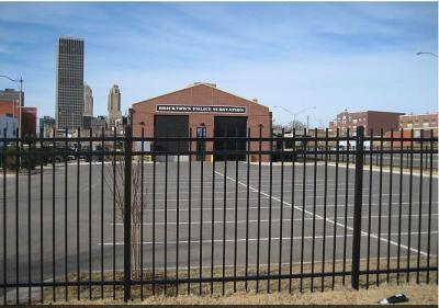 China Economical Black Cast Iron Fence , Black Rod Iron Fence Panels For 3 Rails for sale