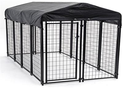 China Weather Resistant Metal Dog Kennel Outside Dog Run With ISO 9001 Certificate for sale