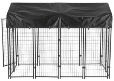 China Durable Dog Run Kennel , Large Outdoor Dog Cage With Waterproof Cover for sale