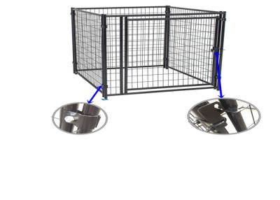 China Heavy Duty Fully Enclosed Dog Kennel , Large Outdoor Dog Run Multi Purpose for sale