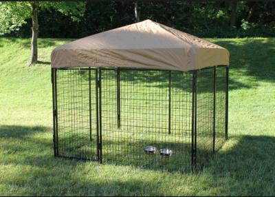 China Safety Welded Wire Metal Dog Kennel Anti Rust Multiple Sizes 8'L*8'W*6'H for sale