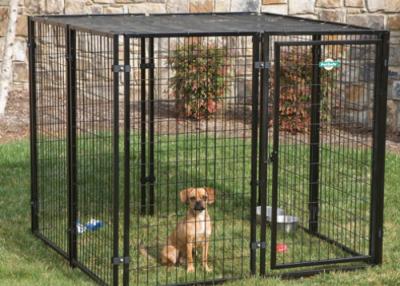 China Portable Large Dog Pens For Outside , Animal Steel Dog Pen No Sharp Edges for sale