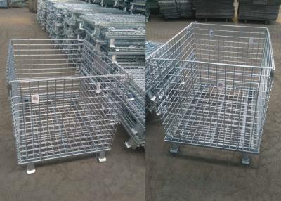 China Heavy Duty Mesh Storage Cage Folding Wire Cage High Efficiency Simple Operation for sale
