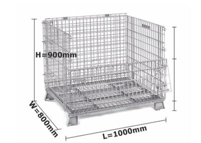 China Professional Metal Cage Containers / Galvanised Steel Cages For Storage for sale