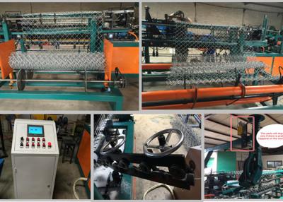 China Double Wire Chain Link Machine For 3m  4m And 6m With PVC Wire And Galvanized Wire for sale