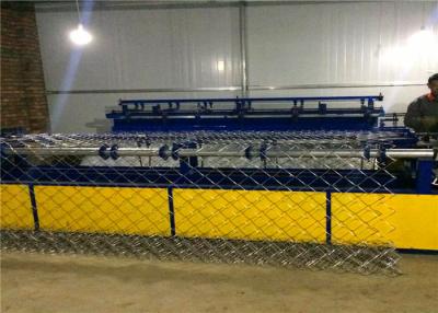 China 3-6M Width Chain Link Machine Iron Net Making Machine Black / Paint Surface for sale