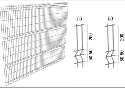 China Hot Galvanized Welded Mesh Fence Welded Steel Fence Triangle Bending for sale