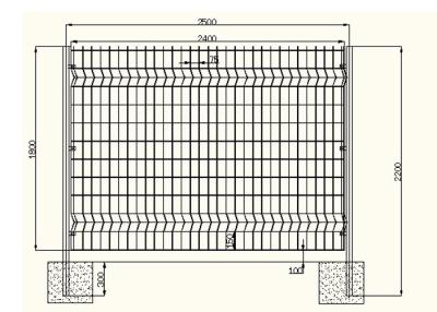 China Acid Resisting Square Welded Wire Mesh , Welded Wire Fence Panels Simple Structure for sale