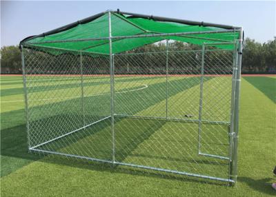 China Large Dog Kennels For Outside / Large Dog Enclosures Outdoor With Roof Tube for sale