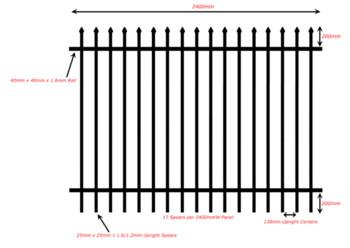 China Colors House Gate Designs And Wrought Iron Fence / Steel Fence for sale