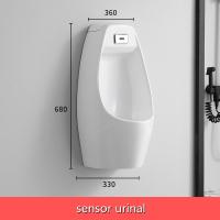China Western Design Men'S Urinal Bowl Ceramic White Sanitary Ware Bathroom for sale