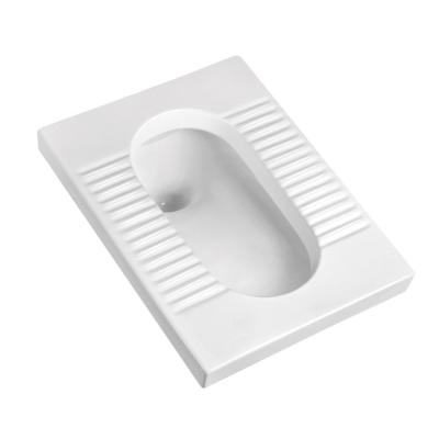 China Toilet Customized Size Squatting Pan 100% Ceramic Material for sale