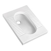 China Toilet Customized Size Squatting Pan 100% Ceramic Material for sale