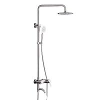 China Hotel Waterfall Rain Thermostatic Shower Mixer Set Wall Mounted for sale