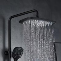 China Black Ss 304 Water Saving Shower Head Hot Cold Mixer Contemporary for sale