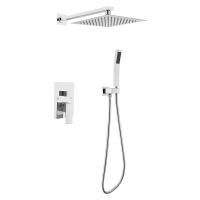 China Hotel Thermostatic Faucet Rain Shower Head And Mixer Set With Handheld for sale