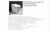 China Infrared Sensing Dual Flush Siphon Toilet Hidden Drain Hole Design for sale