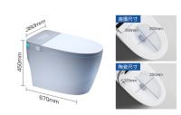 China Color Gray CE One Piece Sanitary Ware Automatic Cleaning And Heating for sale