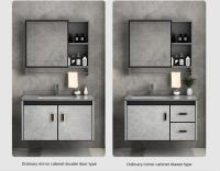 China Anti Formaldehyde Hanging Bathroom Cabinet Storage Unit 120x100x40cm for sale