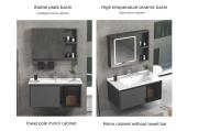 China Customized Zero Formaldehyde Smart Bathroom Mirror Cabinet For Home for sale