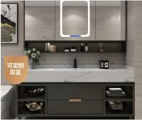 China Fireproof Mildew Proof Floor Mount Vanity Cabinet Modern for sale