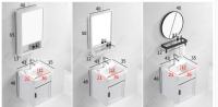 China All In One Fireproof Floor Bathroom Cabinet Eco Friendly for sale