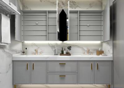 China 1200mm Bathroom Wash Basin Cabinet Wall Mounted With Ceramic Basin for sale