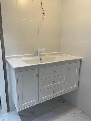China Customized Washbasin Cabinet Space Bath Cabinet Durable And Environmentally Friendly for sale
