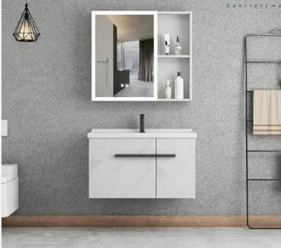 China Insect Resistant Construction Bathroom Wash Basin Cabinet Hassle Free Faucet for sale