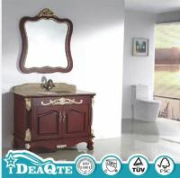 China Mirror Included Bathroom Wash Basin Cabinet Environmentally Friendly Spaces for sale