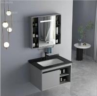 China Mildew Proof Bathroom Wash Basin Cabinet Pop Up Waste Included for sale