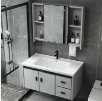China Ceramic Basin Bathroom Vanity Mirror Cabinet With Pop Up Waste for sale