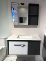 China odm Insect Proof Bathroom Sink Storage Cabinet With Ceramic Basin for sale