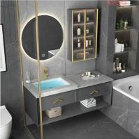 China Faucet Included Wash Basin Vanity Cabinet With Mirror And Pop Up Waste for sale