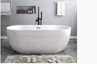 China Pure Acrylic 55 Freestanding Deep Soaking Tub 180x86cm 71'' for sale