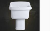 China Ceramic Large Mop Pool Hole Table Control Block Utility Wash Tub for sale