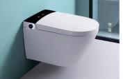 China Wall Hung One Piece Bathroom Toilet Single Piece Wall Mounted Closet for sale