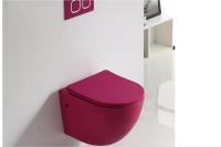 China Wall Hung One Piece Bathroom Toilet Single Piece Wall Mounted Closet for sale