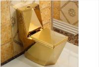 China Integrated Sanitary Ware Toilet Square Ring Diamond Studded Toilet Wall Row for sale