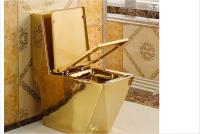 China Integrated Sanitary Ware Toilet Square Ring Diamond Studded Toilet Wall Row for sale